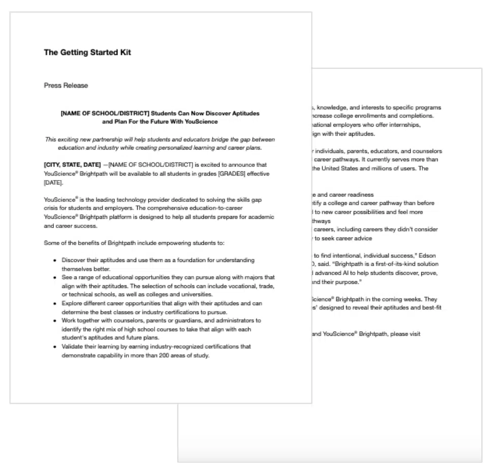 Getting started - YouScience